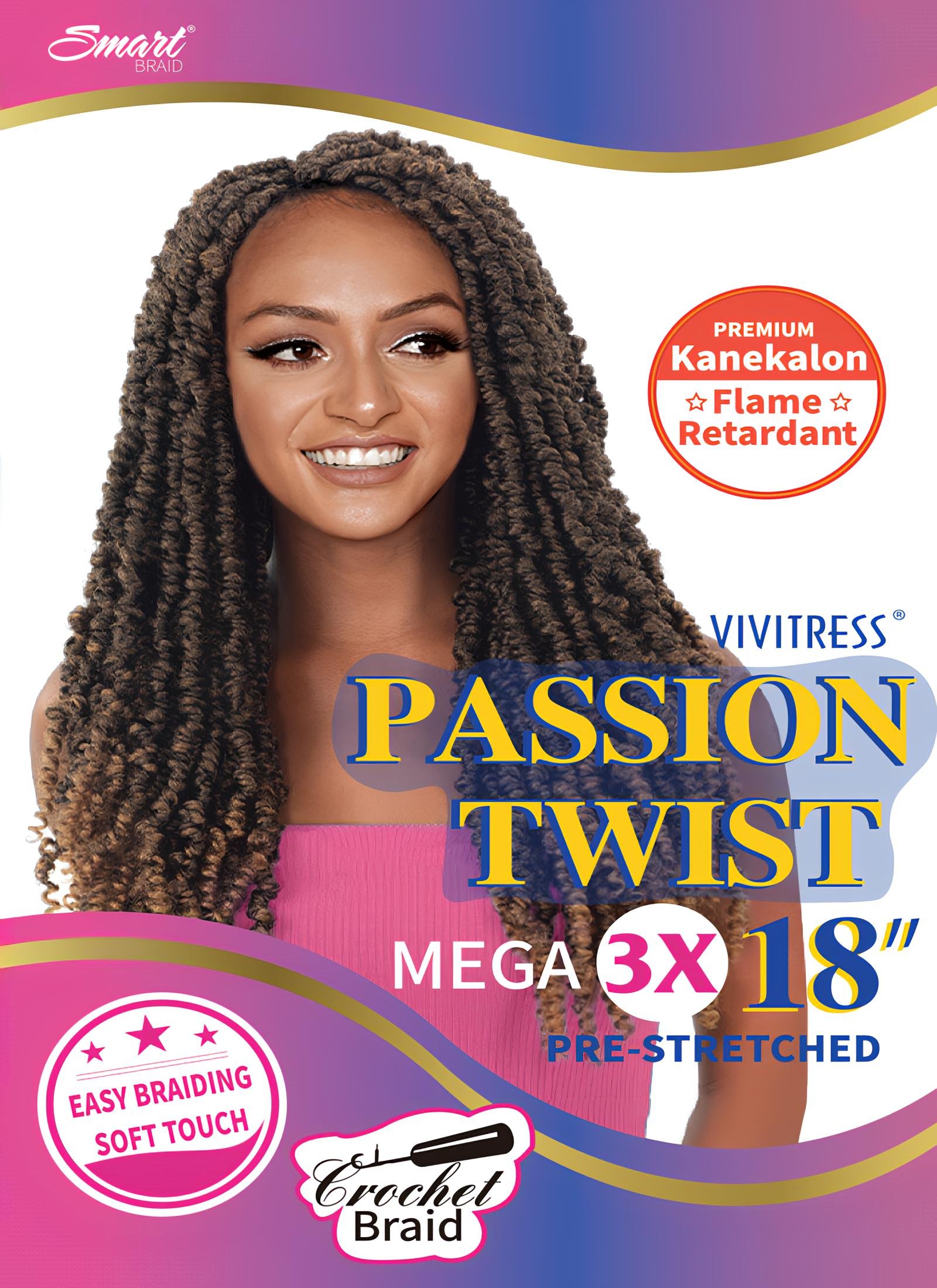 VIVITRESS MEGA PACK 3X PASSION TWIST 18″ – Smart Braid